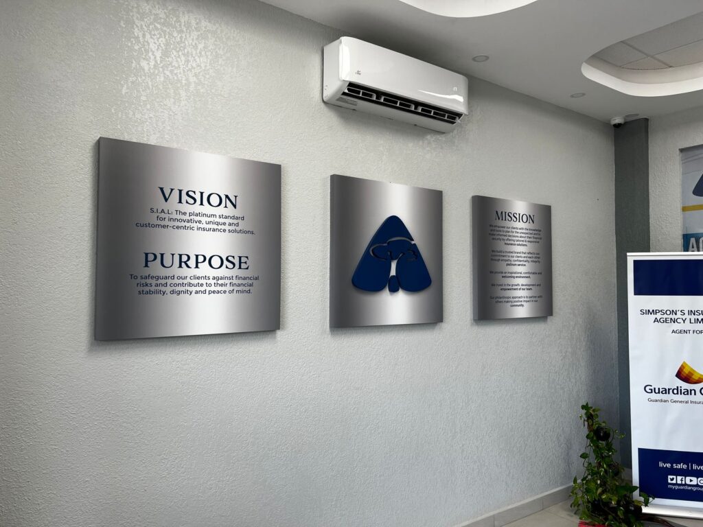 Simpson Insurance Agency's Mission, Vision & Values Wall – Successfully ...